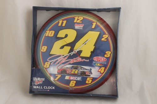 Vintage Wincraft Jeff Gordon Wall Clock #24 Dupont Nascar New 2002 USA ...