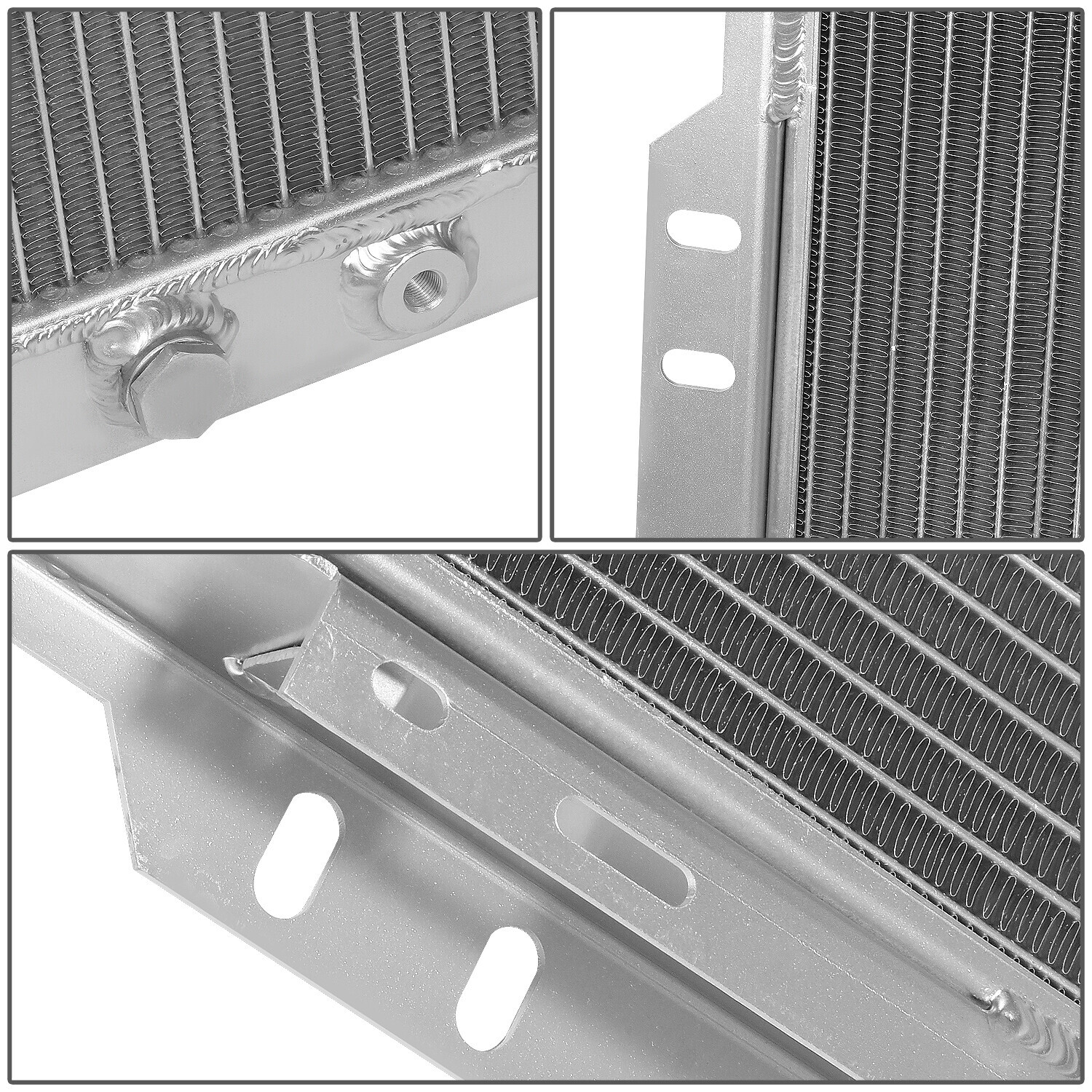 For 64-66 Ford Mustang 2.8L-4.7L L6 V8 AT/MT Full Aluminum 3-Row Racing ...