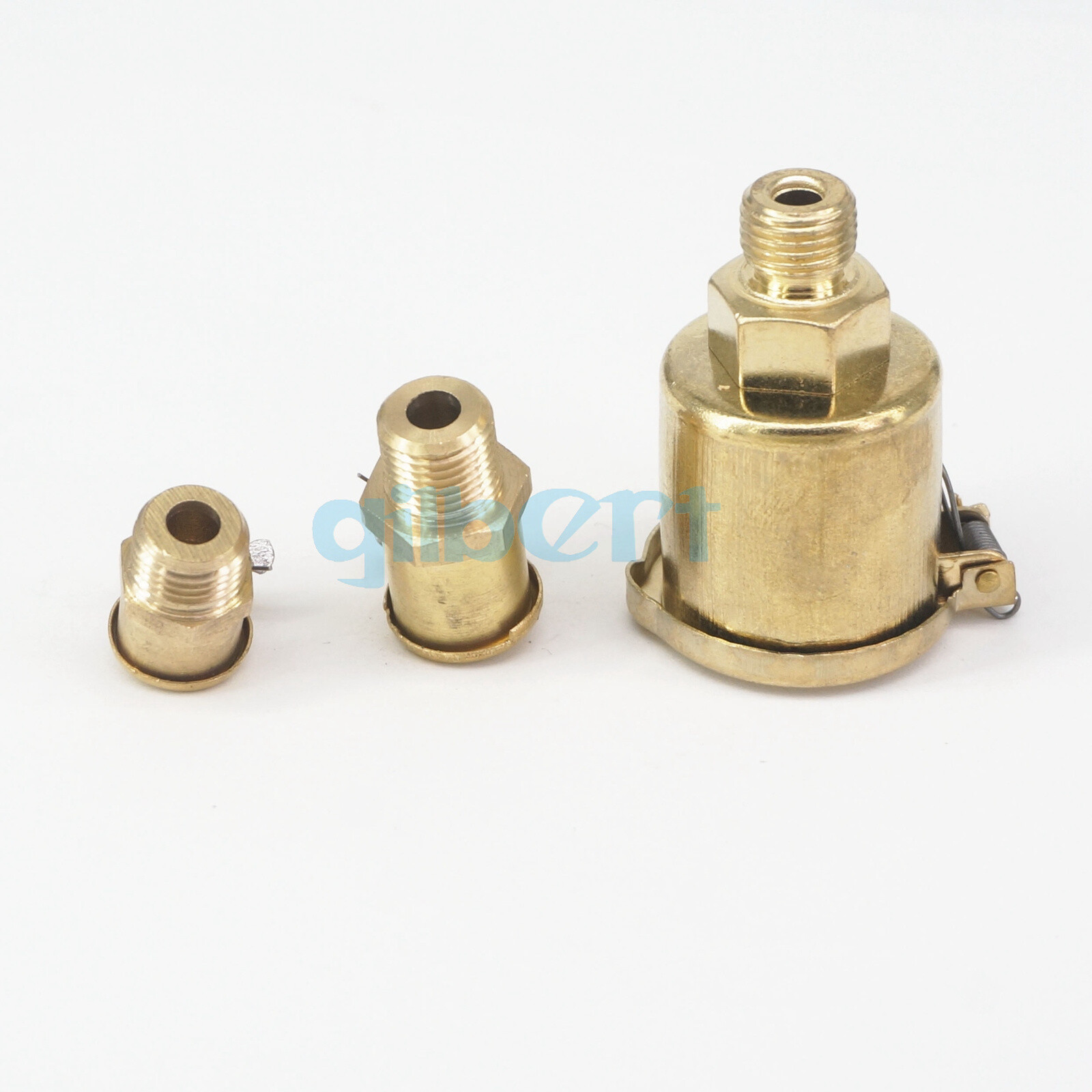 M10 M14 M16 1/8" 1/4" BSP Brass Grease Oil Cup Oiler Spring Flip Hit ...