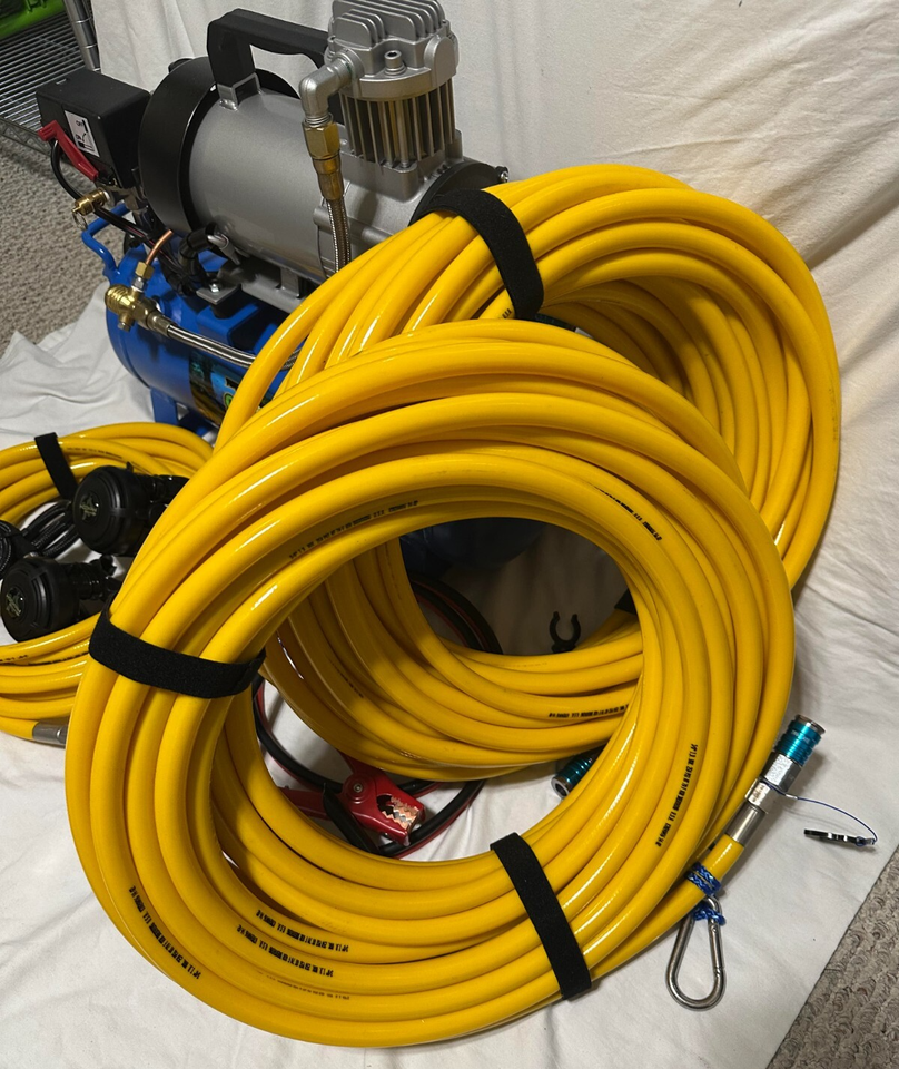 Hookah Dive 12-volt Pro series 2 diver Package Aluminum air tank w/125 ...