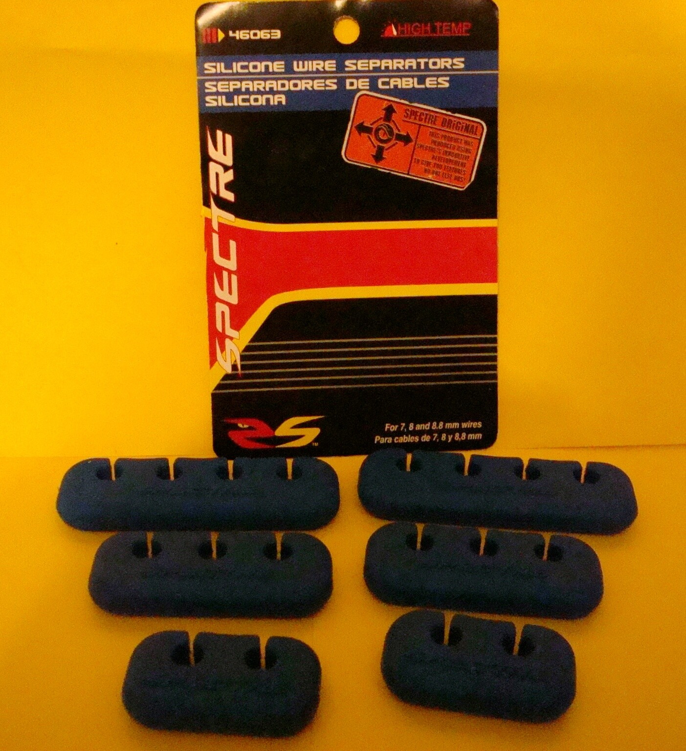 SPECTRE 46063 BLUE SPARK PLUG SILICONE WIRE SEPARATORS HEAT RATED 7 8 ...