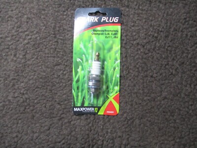 Maxpower Precision Parts Short Spark Plug Replaces Champion CJ8, CJ8Y ...