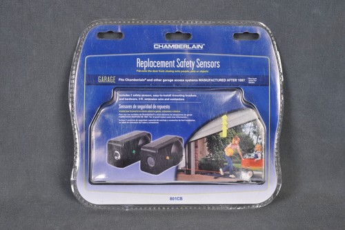 Chamberlain Garage Door Replacement Safety Sensors 801CB - One Pair w ...
