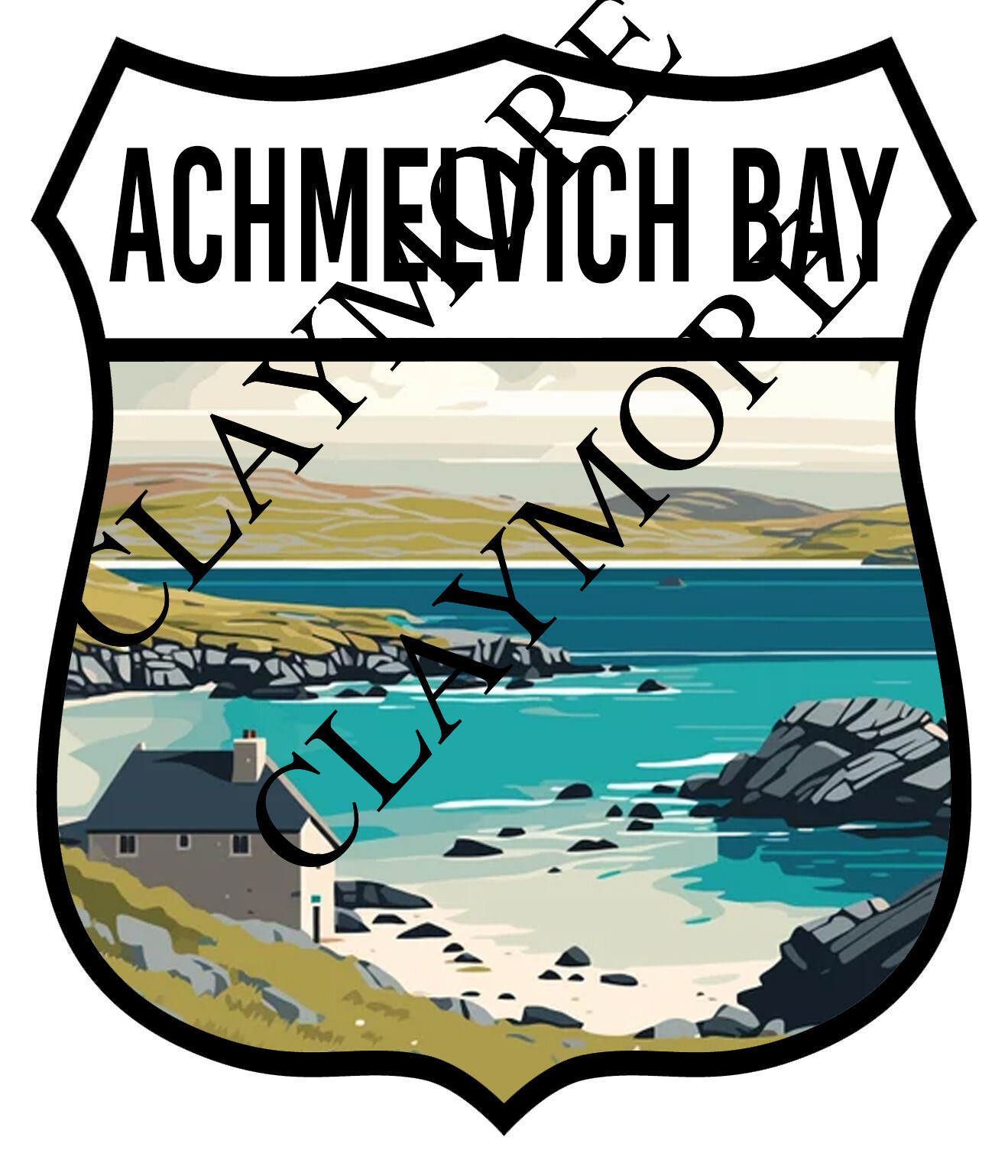Achmelvich Bay NC500 Scotland car sticker camper van Motorcycle | eBay UK