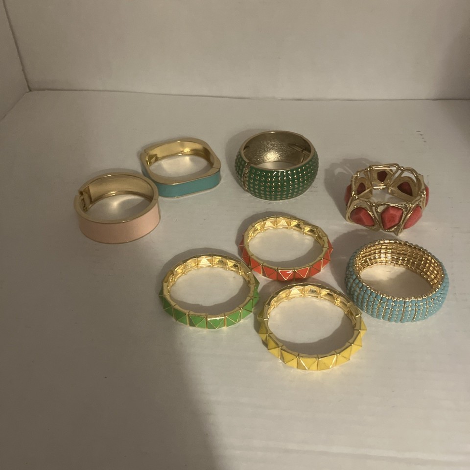 Lot Of 8 Different Amrita Singh Bangle Type Bracelets And Others | eBay
