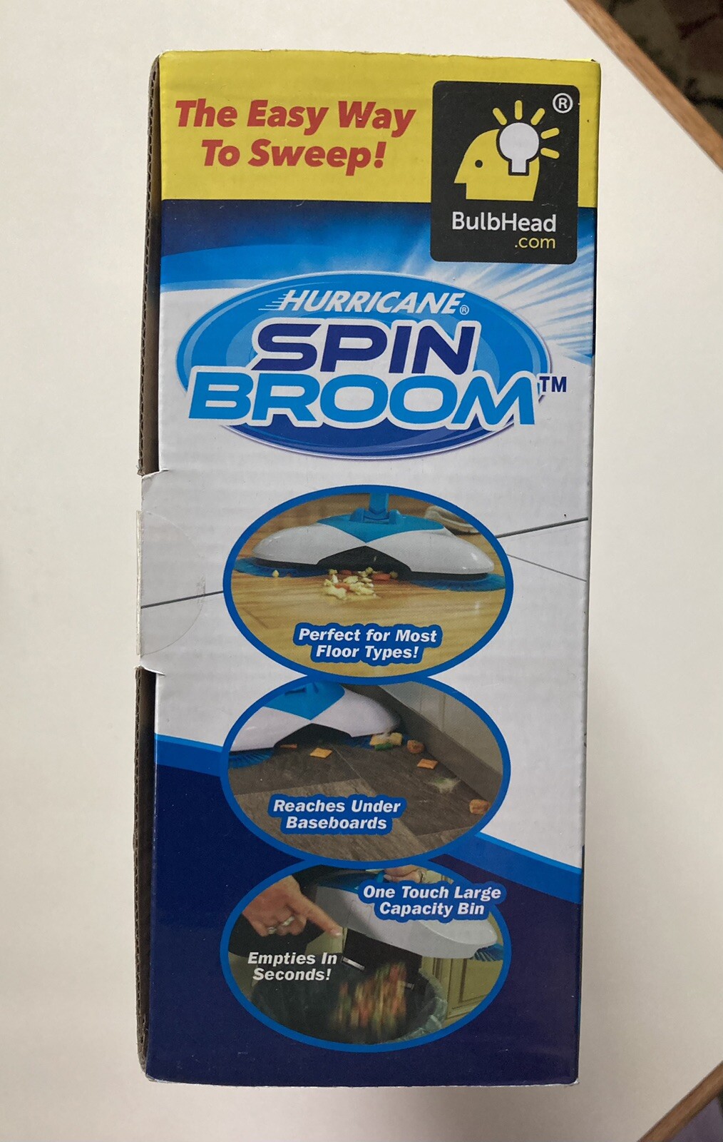 Hurricane Spin Broom by BulbHead as Seen TV Lightweight Cordless ...