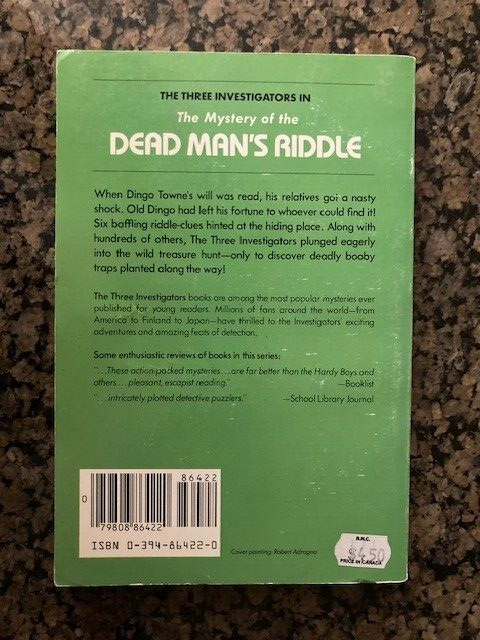 ALFRED HITCKCOCK & THREE INVESTIGATORS #22 MYSTERY OF THE DEAD MAN'S ...