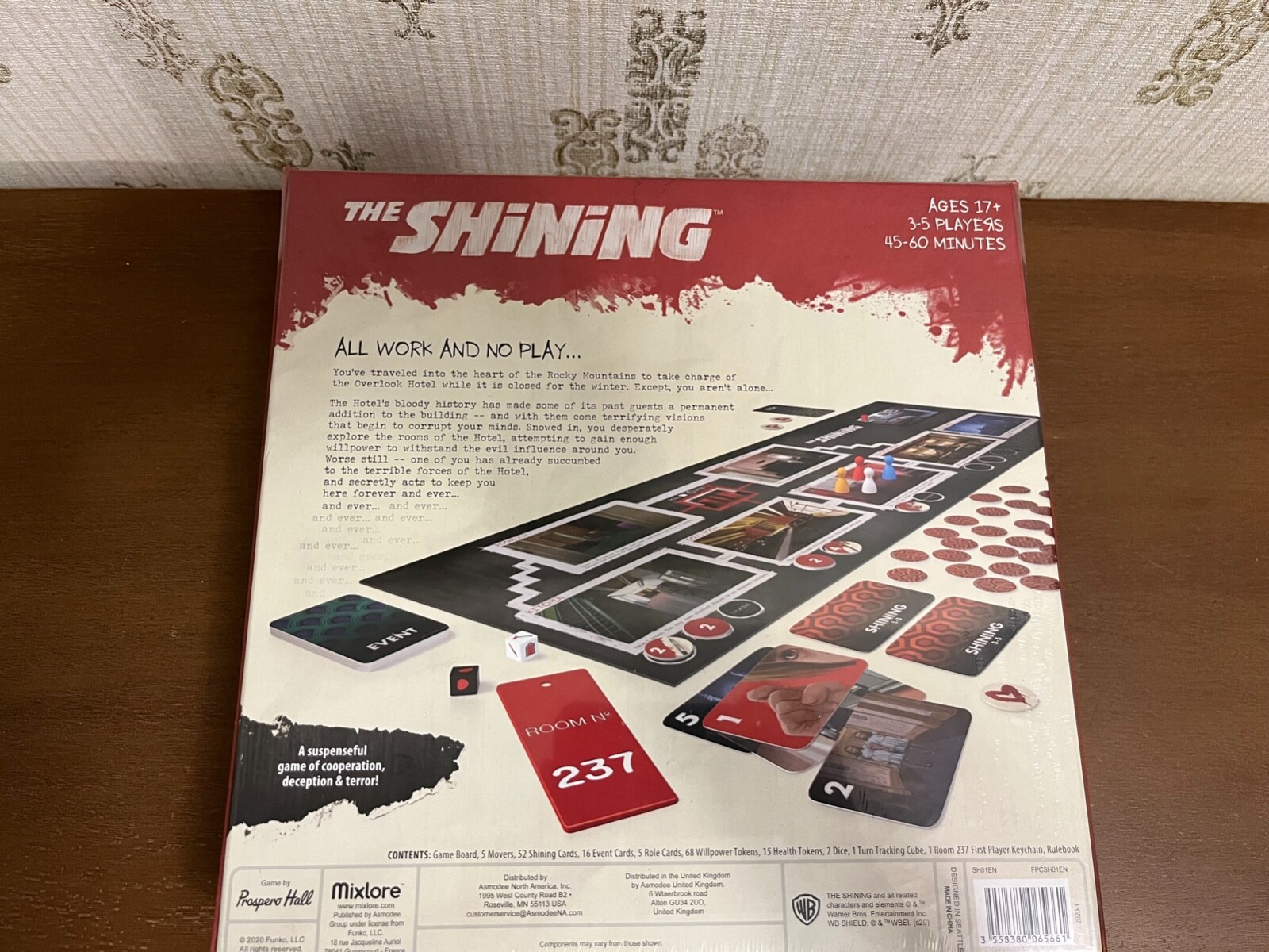 The Shining Board Game Unopened Funko Asmodee Prospero Hall Mixlore ...
