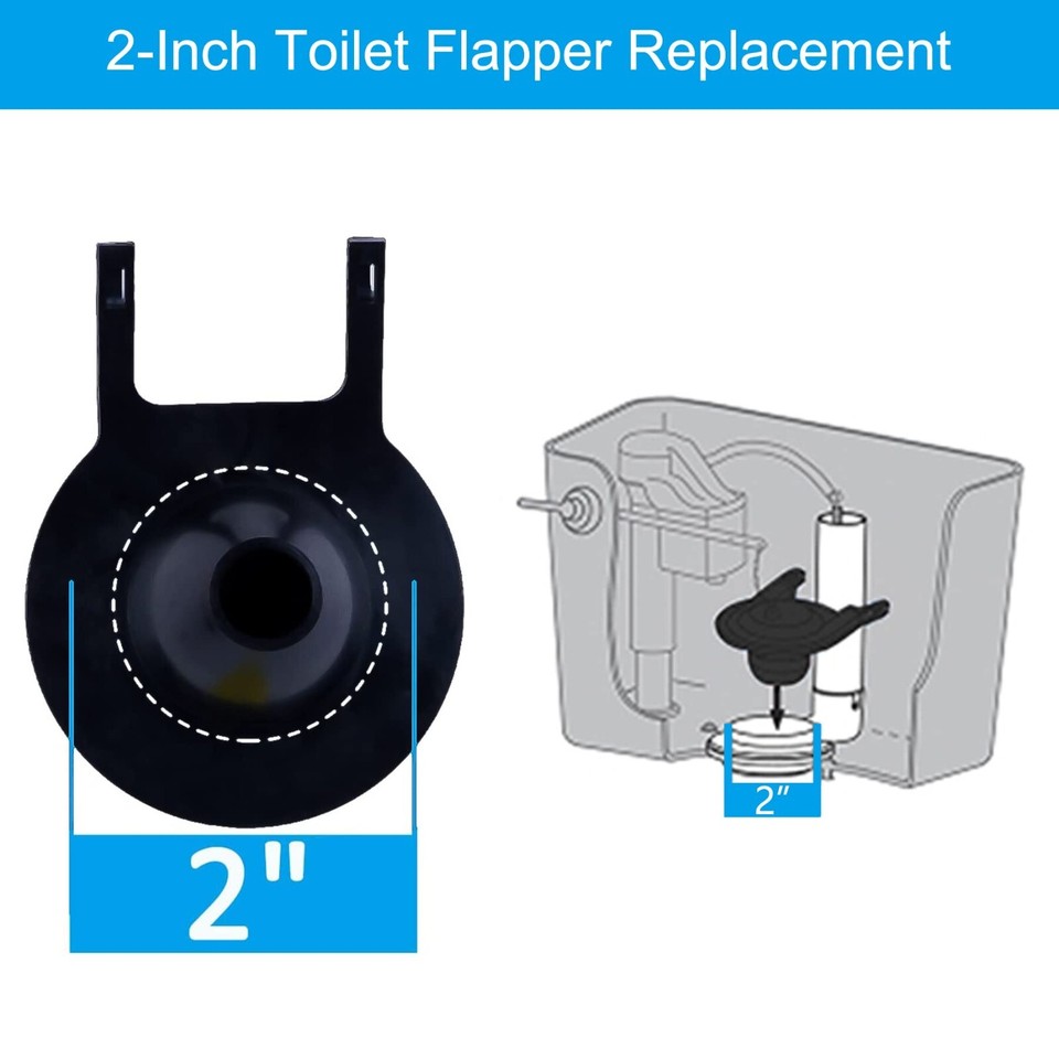 2 Pack 2-Inch Toilet Flapper Compatible American Standard 7381129-200 ...