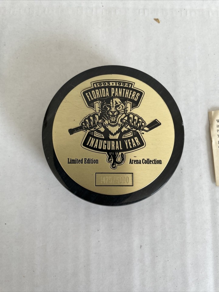 Florida Panthers Inaugural Puck/Limited Arena Collection, #1475/5000 ...