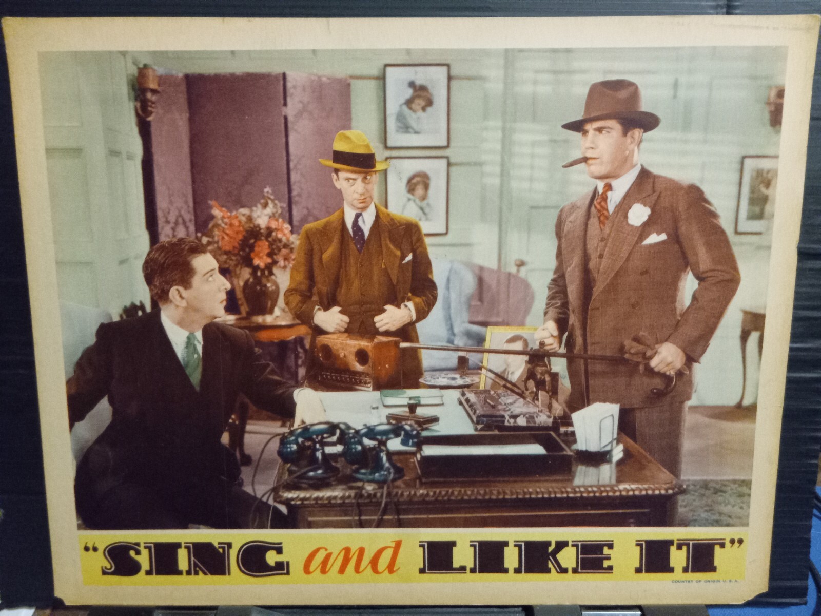 Lobby Card 1934 SING AND LIKE IT Ned Sparks Nat Pendleton intimidate E ...