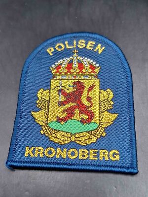 Ärmelabzeichen Stoff Patch Schweden Police Sweden Polisen Kronoberg ...