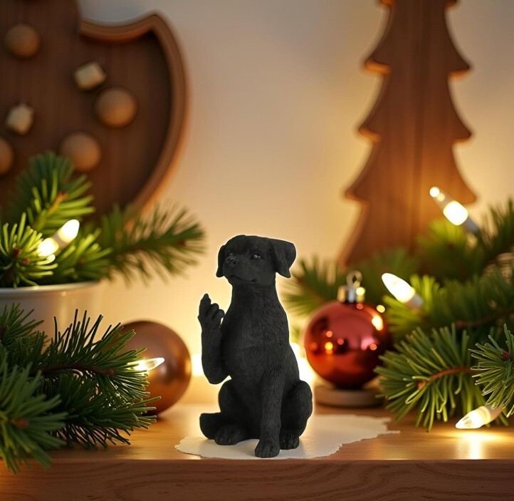 Black Labrador Raising Middle Finger Figurine - NO RESERVE ! | eBay