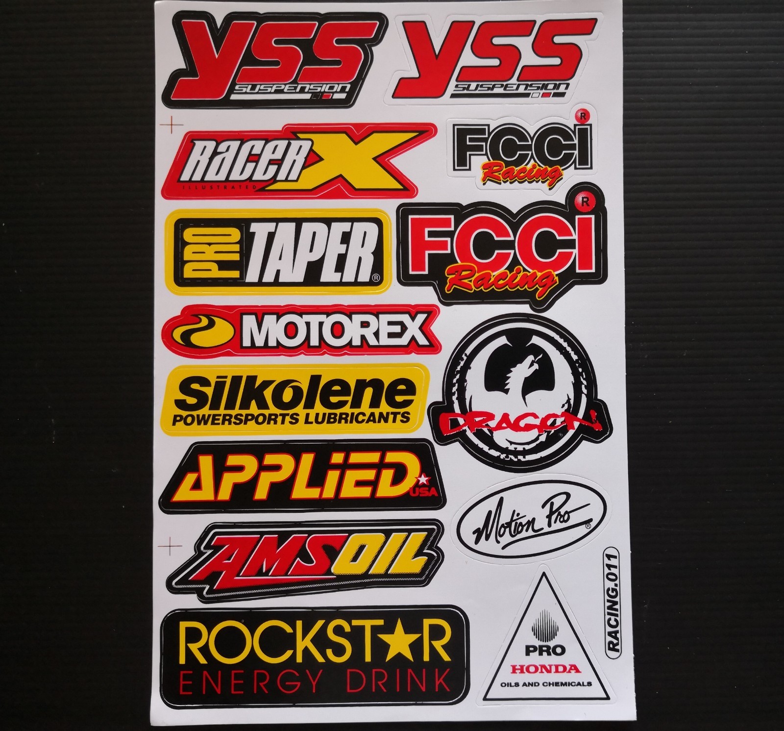 5 Mixed Sheets Stickers Motocross Car ATV Racing Dirt Bike Helmet Decal ...
