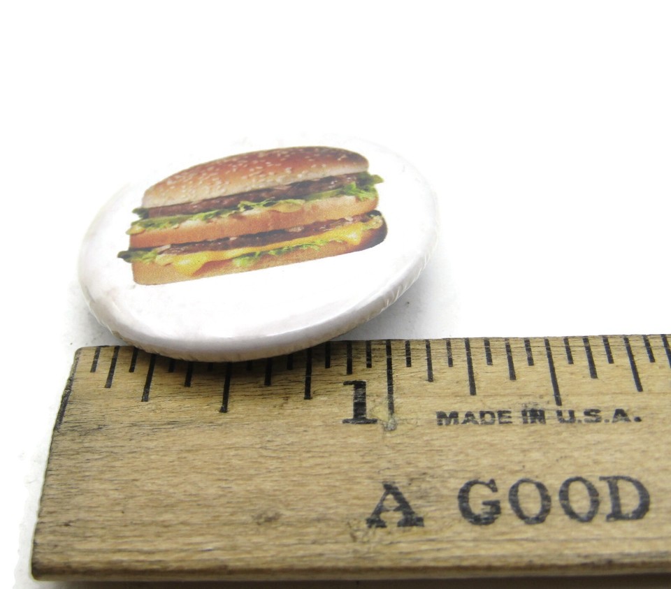 Vintage McDonald's Big Mac Pinback Button Fast Food Advertising Promo ...