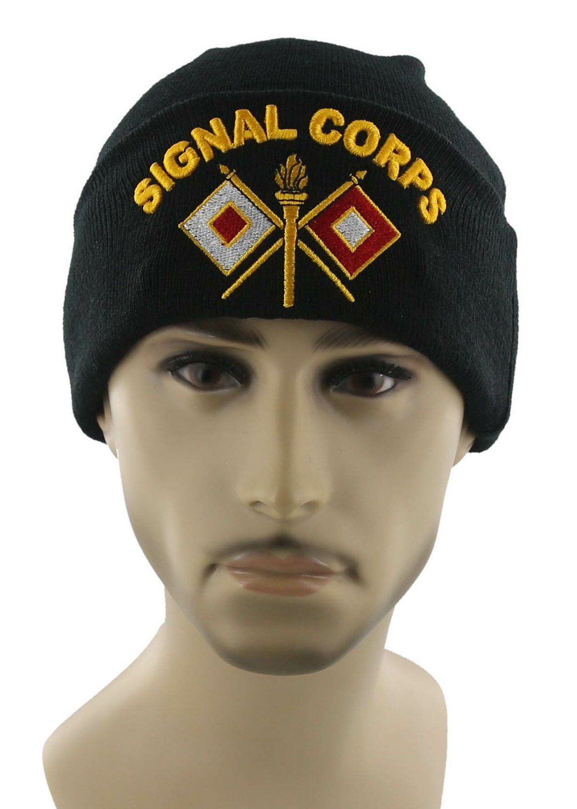 NEW! US ARMY SIGNAL CORPS BEANIE CAP HAT BLACK | eBay