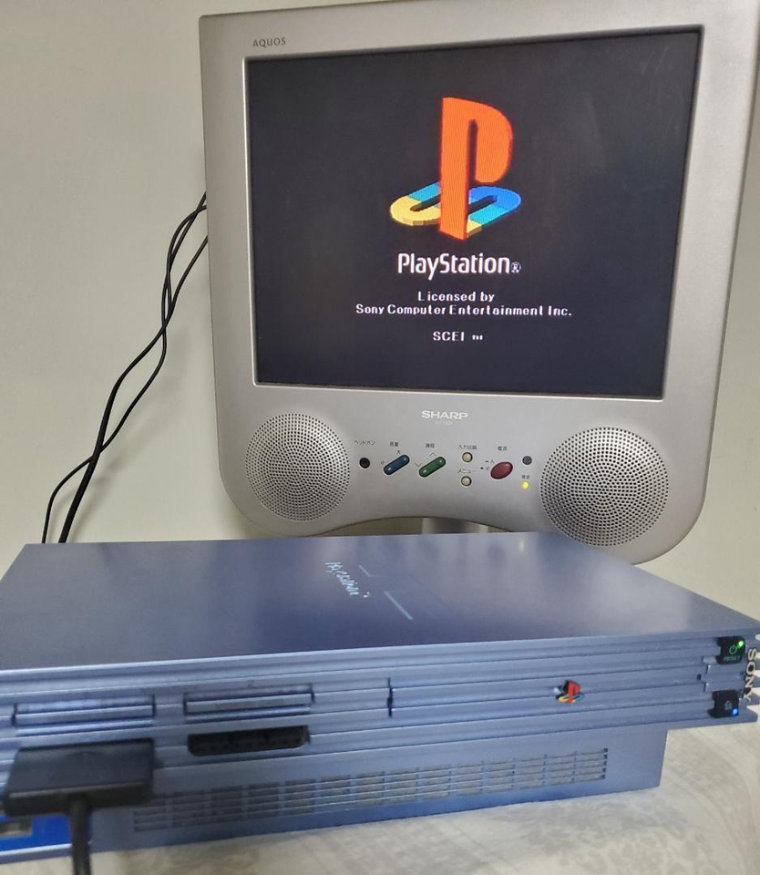SONY PlayStation PS2 Aqua Blue SCPH-39000 Console with Box Limited ...