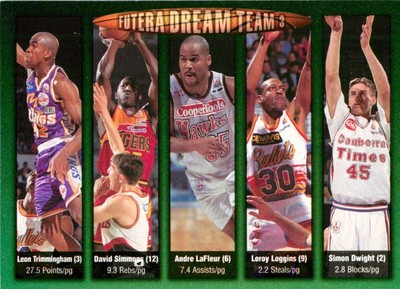 1996 Sydney Kings NBL Basketball Futera Dream Team 3 Carte – Leon ...