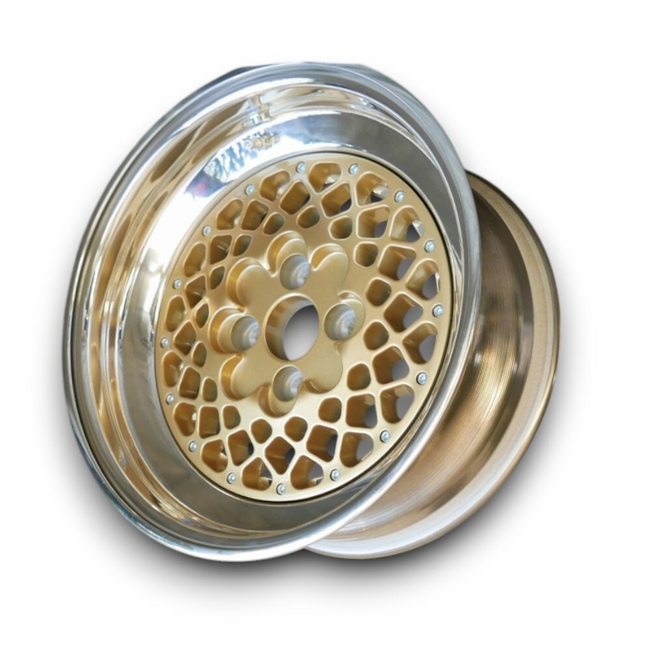 E30 Style Leichtmetallfelge Felgen Gold für Ford Capri MK2 7x15 ET 10 ...