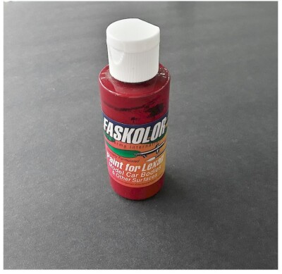 Parma PSE Faskolor Water Based Airbrush Paint Faslucent Red 2oz ...