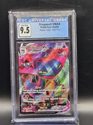 Pokemon TCG - Rebel Clash - Dragapult VMAX - 093/192 - CGC 9.5 Gem Mint ...
