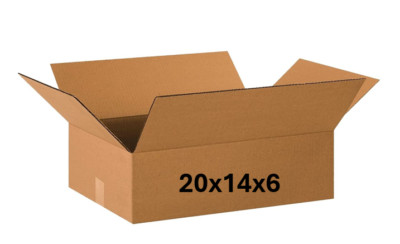 20" x 14" x 6" CARDBOARD BOX - 200 lb - SINGLE BOX | eBay