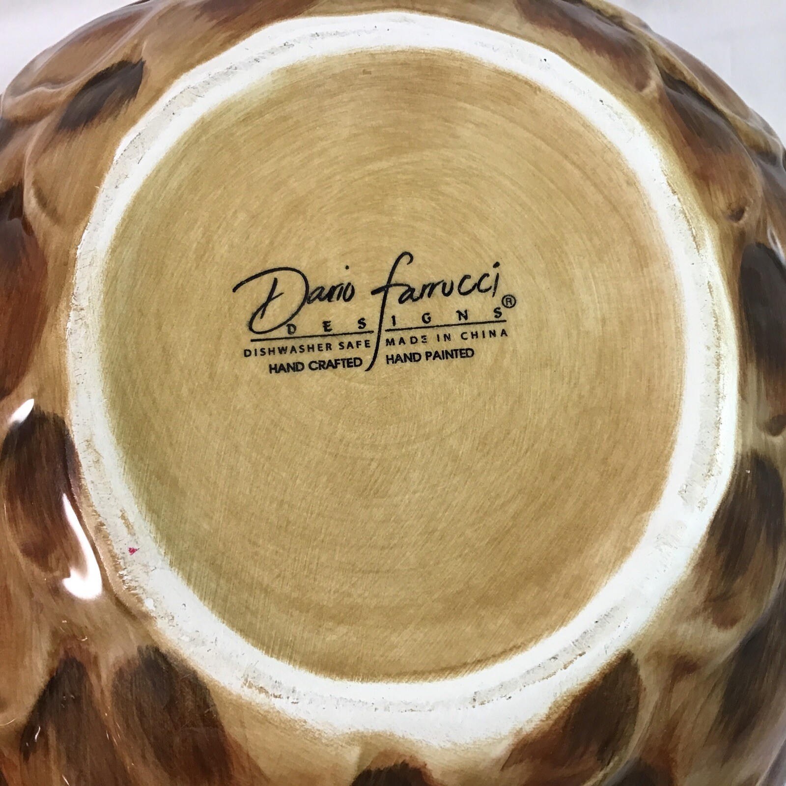 Dario Farrucci Design 3PC Nesting Serving Bowl Set Ceramic PineCone ...