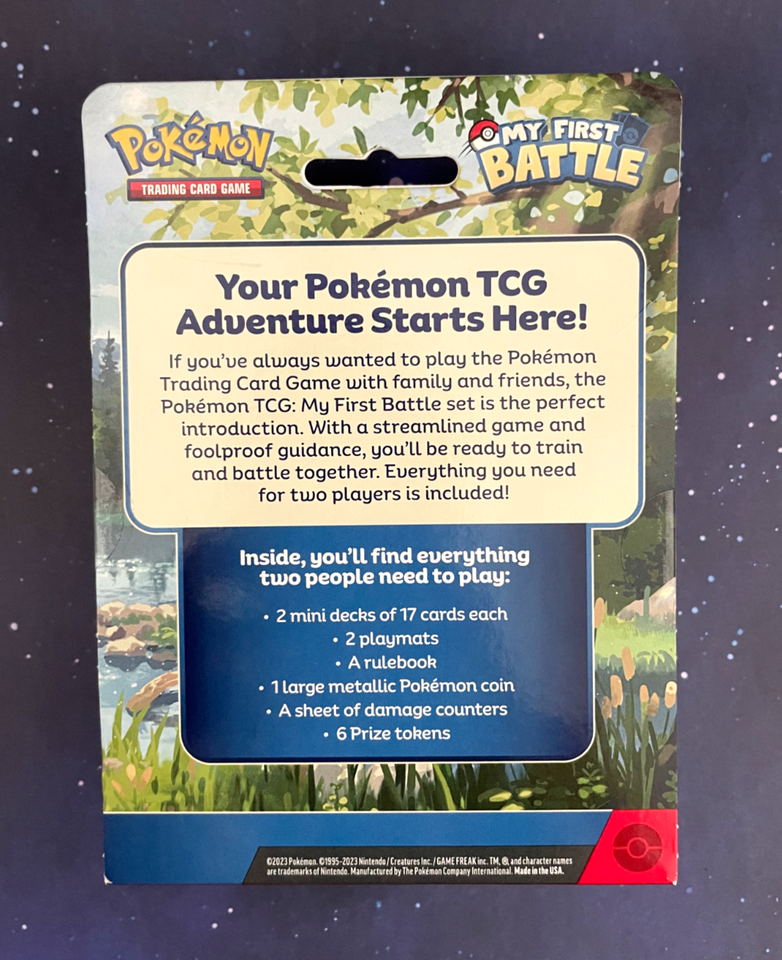 Pokemon My First Battle Two Mini Starter Decks Charmander/Squirtle Blue ...