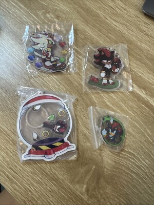 Shadow Zine Hedgehog Sonic 3 Keychains An 1 Pin | eBay