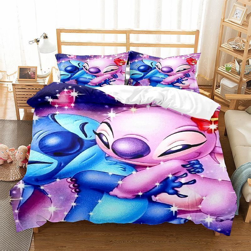 3D Disney Home Lilo and Stitch Duvet Cover Set Single Bedroom Decor ...