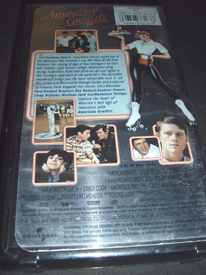 American Graffiti (VHS, 1998, 25th Anniversary Special Edition ...