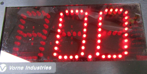 VORNE DIGITAL DISPLAY RED LED COUNTER M87/77-L1-16 77/719-0-4-20-3X ...