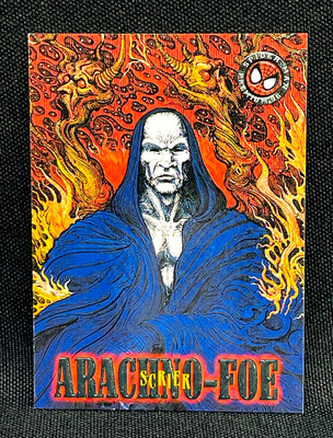 1996 Skybox Premium Spider-Man - SCRIER #26 - EMBOSSED - ARACHNO-FOE | eBay