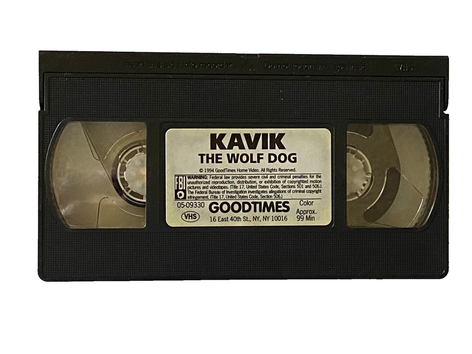 VHS Video Lot 2 Movies 1996 BLACK THUNDER MOUNTAIN & 1994 KAVIK THE ...