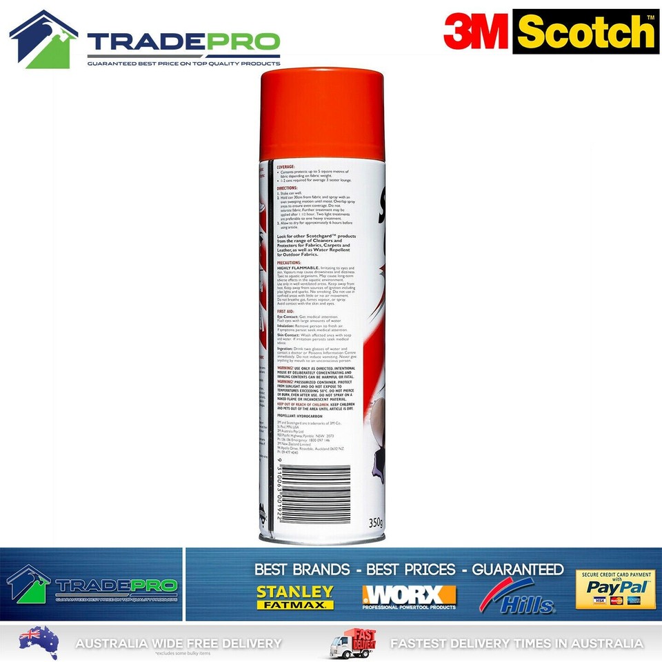 3M Scotchgard Fabric Upholstery Protector Spray 350G Can Scotch Guard ...