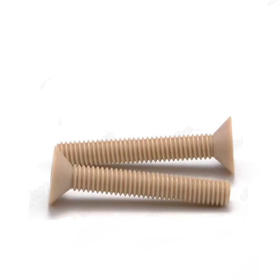 PEEK Plastic Hex Socket Countersunk Flat Head Screws M3/M4/M5/M6/M8 | eBay