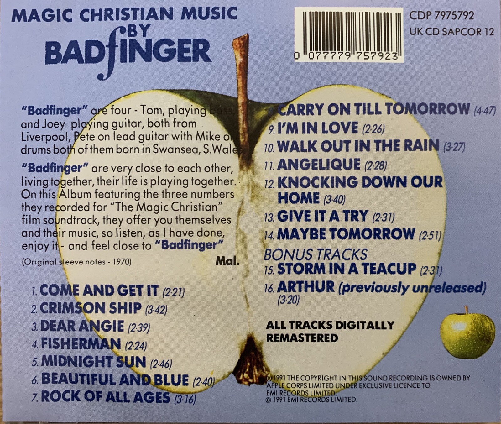 Magic Christian Music by Badfinger (CD, 1991) for sale online | eBay
