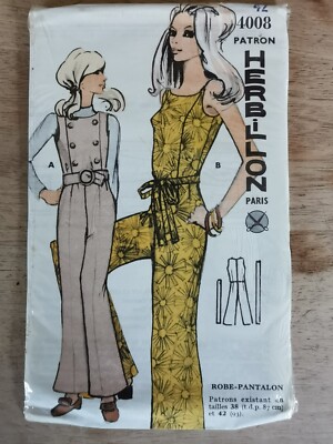 4008 PATRON HERBILLON VINTAGE FRENCH PATTERN 1960/70 COMBINAISON ...