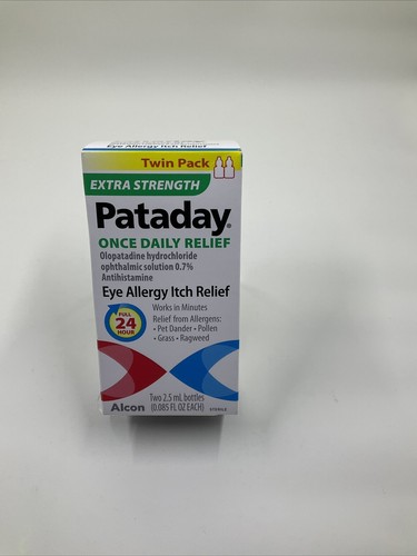 Pataday Extra Strength Twin Pack Eye Allergy Itch Relief Alcon | eBay