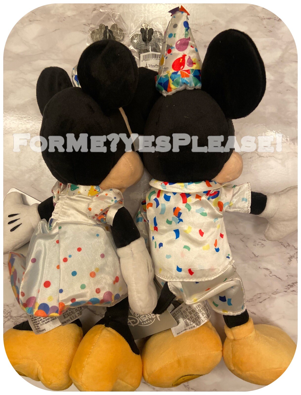 ULTRA RARE, NWT, D23,WDI,MOG, PLUSH & PIN Set Mickey & Minnie 90th ...
