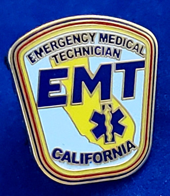 CALIFORNIA EMT PIN: 1" Size, Imitation Gold Pltd, Item #52 | eBay