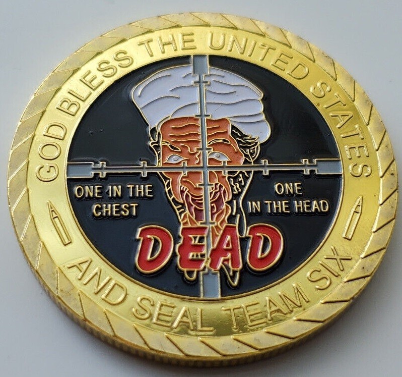 9/11 Bin Laden Dead Gold Coin Stars & Stripes US Flag President Trump ...