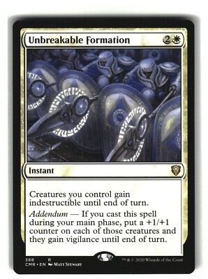 UNBREAKABLE FORMATION Commander Legends #388 CMR(NM+)(MTG) | eBay