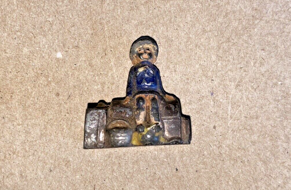 HAFNER PRE-WAR WIND-UP #1010 TRAIN ENGINE & GLEN ELLYN TRAIN STATION ...