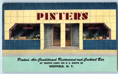 Westfield New York Postcard Pinter Air Conditioned Restaurant Cocktail ...