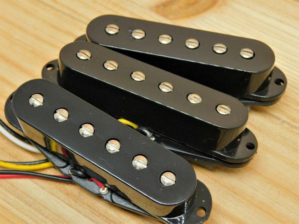 G.M. S-90's Single Coil Sized P-90's with Pole Pieces Black Covers C | eBay