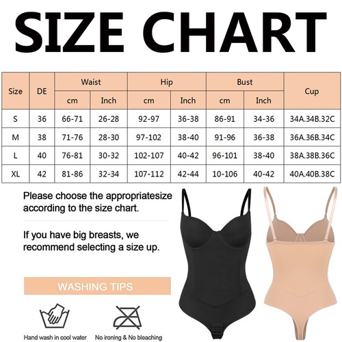 Body Shaper Damen Shapewear Bauchweg Stark Formend Miederbody Tanga ...