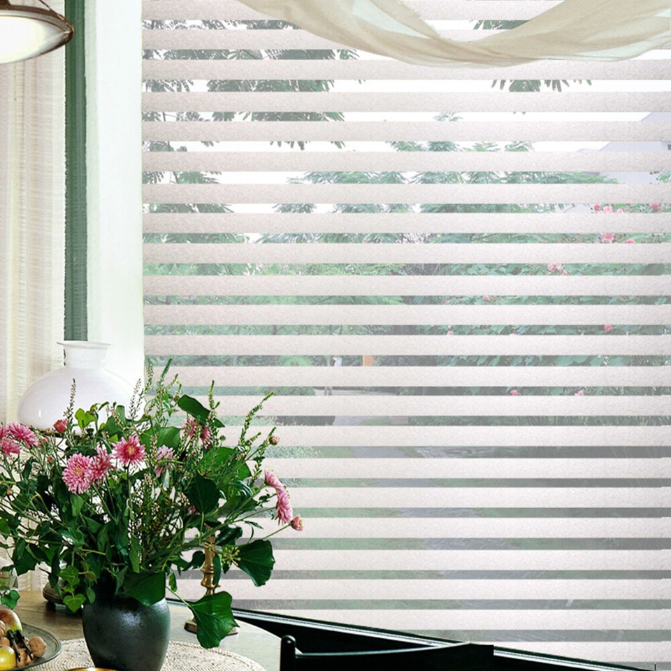 78" Privacy Frosted Window Film Glass Stickers Self Adhesive Bathroom ...