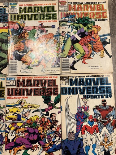 Marvel Universe The Official Handbook /1983 /1985/1986/89/lot of 10 | eBay