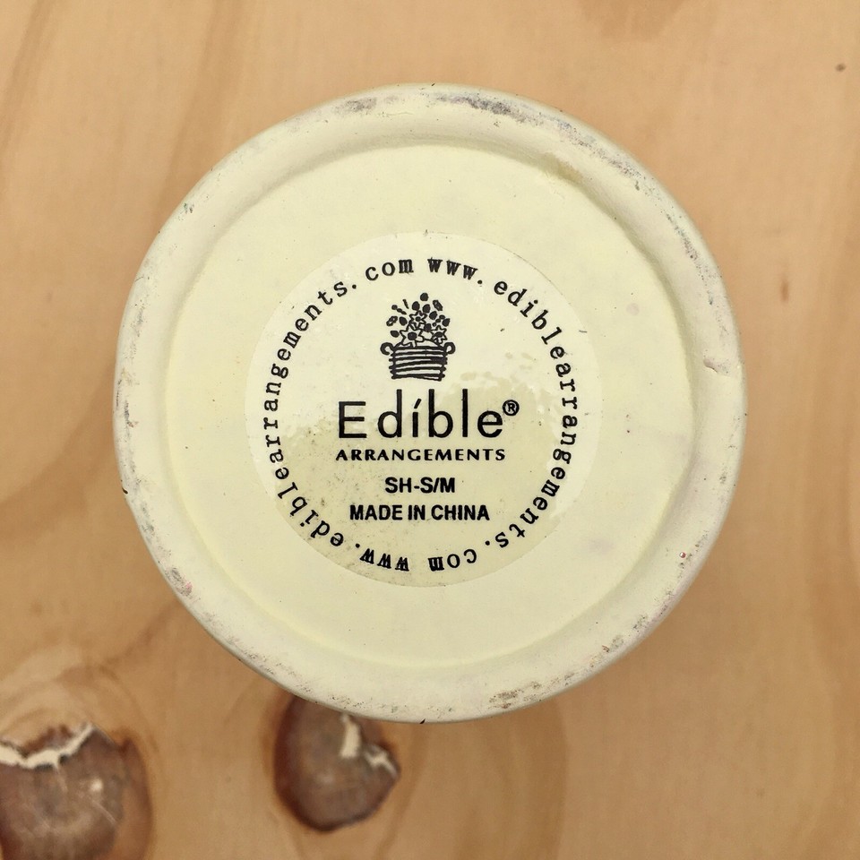 Edible Arrangements Coffee Mug Cream w/ Heart Design Gift Collectible ...